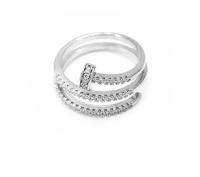 China Fashion Wedding Ring Copper Platinum Plating Gold Plating Lovers Ring with Heart for sale