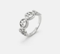 China Hot Wedding Ring Copper Platinum Plating Gold Plating Lovers Ring with Heart for sale