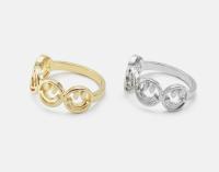 China Hot Wedding Ring Copper Platinum Plating Gold Plating Lovers Ring with Heart for sale