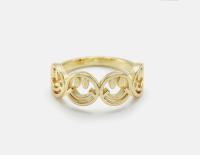 China Hot Wedding Ring Copper Platinum Plating Gold Plating Lovers Ring with Heart for sale