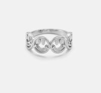 China Hot Wedding Ring Copper Platinum Plating Gold Plating Lovers Ring with Heart for sale