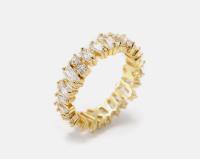 China 2021 New Wedding Ring Copper Platinum Plating Gold Plating Lovers Ring with Heart for sale