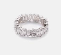 China 2021 New Wedding Ring Copper Platinum Plating Gold Plating Lovers Ring with Heart for sale