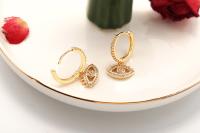 China 2021 New Earring Copper Platinum Plating Gold Plating with Zircon for sale