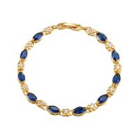 China 2021 New Bracelet Copper Alloy 24 K Gold Plating with Zircon for sale