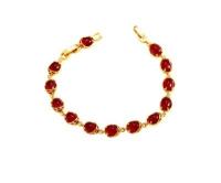 China 2021 New Bracelet Copper Alloy 24 K Gold Plating with Artificial Jasper for sale