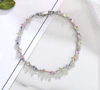 China 2021 New Bracelet Alloy 24 K Platinum Plating with Zircon for sale