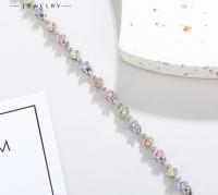 China 2021 New Bracelet Alloy 24 K Platinum Plating with Zircon for sale