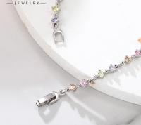 China 2021 New Bracelet Alloy 24 K Platinum Plating with Zircon for sale