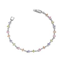 China 2021 New Bracelet Alloy 24 K Platinum Plating with Zircon for sale