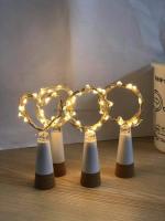 China New Arrival Romantic LED Bottle Cork Light with Copper Wire String Light for Party Bar Christmas Decoration USB Rechargeable for sale