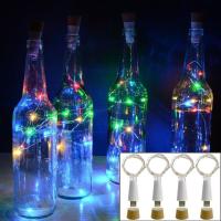 China New Arrival Romantic LED Bottle Cork Light with Copper Wire String Light for Party Bar Christmas Decoration USB Rechargeable for sale