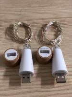 China New Arrival Romantic LED Bottle Cork Light with Copper Wire String Light for Party Bar Christmas Decoration USB Rechargeable for sale
