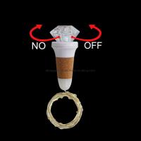 China New Arrival Romantic LED Bottle Diamont Cork Light with Copper Wire String Light for Party Bar Christmas Decoration USB Rechargeable for sale