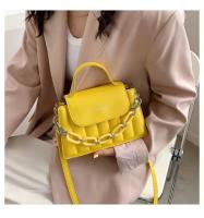 China 2021 Women New Fashion Chain Decor Quilted Satchel Bag Cross-Boby Handbag for sale