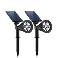 China High Quality Portable Outdoor LED Solar Garden Color Changing Spotlight Factory Supply Solar Light 2021 for sale