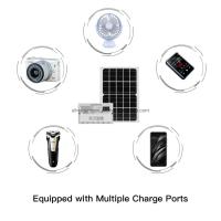 China Portable Solar Energy Home Power Solar System for Home Lighting and Phone Charging 12W Solar Panel 4 LED Bulbs 2021 for sale