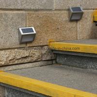 China 3 LED Solar Light Outdoor Stainless Steel LED Solar Light for Stairs, Paths, Deck, Patio, Garden for sale