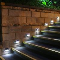 China 3 LED Solar Light Outdoor Stainless Steel LED Solar Light for Stairs, Paths, Deck, Patio, Garden for sale
