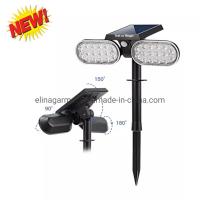 China New Design Solar Outdoor LED Lighting Spotlight Solar Powered Garden Light with Motion Sensor 2021 for sale
