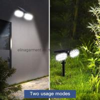 China New Design Solar Outdoor LED Lighting Spotlight Solar Powered Garden Light with Motion Sensor 2021 for sale