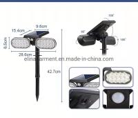 China New Design Solar Outdoor LED Lighting Spotlight Solar Powered Garden Light with Motion Sensor 2021 for sale