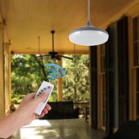 China Lampu Energy LED Circlar Lamp Remote Solar Powered Pendant Ceiling Light Square Sola Lighting Outdoor for sale