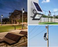 China IP65 Waterproof 60W 100W Solar Powered Outdoor LED Reflector Solar Flood Garden Light for sale