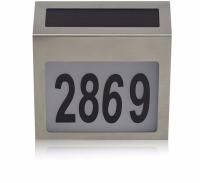 China Quality Solar Number Light Address Sign Doorplate Lighting Outdoor Wall for sale