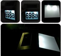 China Quality Solar Number Light Address Sign Doorplate Lighting Outdoor Wall for sale