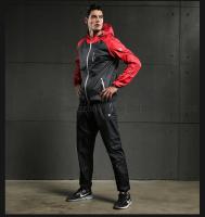 China OEM Polyesyer Men Trackpants Tech Hoodies Sportswear Windbreaker Jogging Suits for sale