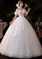 China Wedding Dress Western Hot Selling Embroidery Lace Bridal Dress Evening Party Mermaid Frock Bridesmaid Gowns Vestido De Noiva for sale