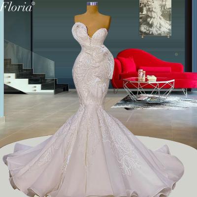 China OEM High Quality Wedding Dress Bridal Dress Customized Party Dress for sale