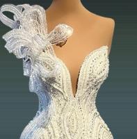 China Customized Mermaid Bridal Dress Lace Wedding Dress Bride Gowns Trailing Vestido De Noiva for sale