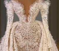 China OEM High Quality Wedding Dress Bridal Dress Customized Party Gown Elegant Lace Dress for sale