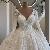 China OEM High Quality Wedding Dress Bridal Dress Customized Flower Gown for sale