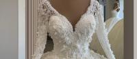 China OEM High Quality Wedding Dress Bridal Dress Customized Flower Gown for sale
