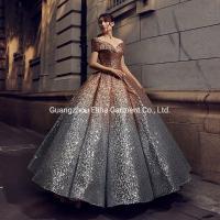 China Western Hot Selling Gradients Sparkles Bridal Dress 2021 Evening Party Frock Bride Gowns Plus Size Vestido De Noiva for sale