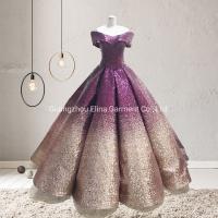 China Western Hot Selling Gradients Sparkles Bridal Dress 2021 Evening Party Frock Bride Gowns Plus Size Vestido De Noiva for sale