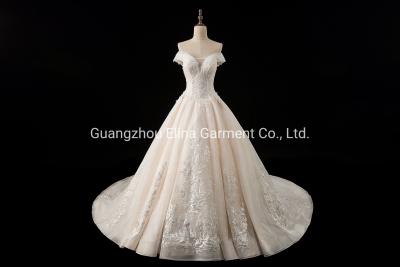 China 2021 Hot Selling Bridal Dress Lace Wedding Dress Bride Gowns Trailing Vestido De Noiva for sale