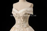 China Hot Selling Bridal Dress 2021 Lace Sequined Wedding Dress Bride Gowns Plus Size Trailing or Column Vestido De Noiva for sale