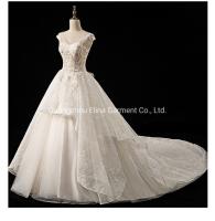 China Hot Selling Bridal Dress 2021 Sequined Lace Fluffy Wedding Dress Bride Gowns Plus Size Trailing or Column Vestido De Noiva for sale