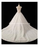China Hot Selling Bridal Dress 2021 Sequined Lace Fluffy Wedding Dress Bride Gowns Plus Size Trailing or Column Vestido De Noiva for sale