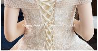 China Hot Selling Bridal Dress Lace Wedding Dress Bride Gowns Trailing Vestido De Noiva 3 Colors for sale