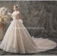 China 2021 Western Strapless Hot Selling Bridal Dress Lace Wedding Dress Bride Gowns Trailing Vestido De Noiva for sale