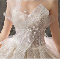 China 2021 Western Strapless Hot Selling Bridal Dress Lace Wedding Dress Bride Gowns Trailing Vestido De Noiva for sale