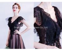 China 2021 Western Hot Selling Sequined Sex Ball Dress Evening Party Frock Bridesmaid Gowns Plus Size Black for sale