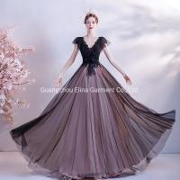 China 2021 Western Hot Selling Sequined Sex Ball Dress Evening Party Frock Bridesmaid Gowns Plus Size Black for sale