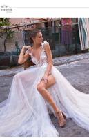 China 2021 Western Hot Selling Sex Bridal Dress Evening Party Frock Boho Embroidery Dress Vestido De Noiva for sale