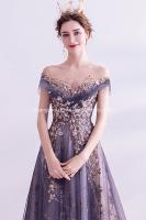 China 2021 New Western Hot Selling Sequined Sex Ball Dress Evening Party Frock Bridesmaid Gowns Plus Size for sale